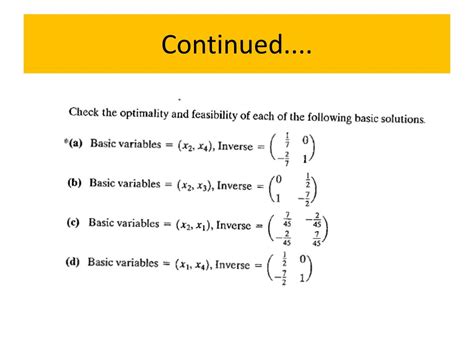 Ppt Ch4 Duality And Post Optimal Analysis Powerpoint Presentation
