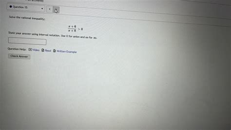 solve rational inequality