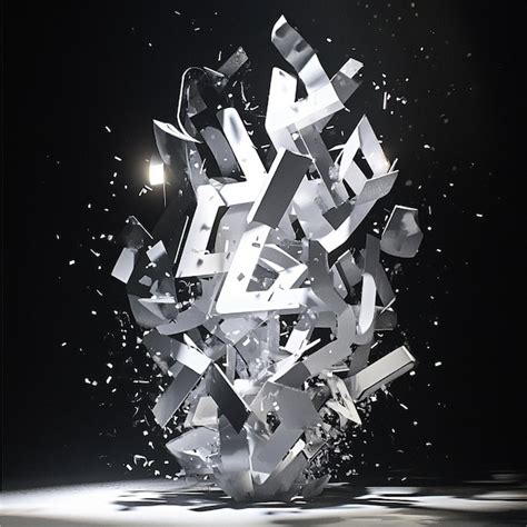 Experimental Typography For An Art Exhibition Premium Ai Generated Image