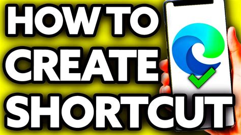 How To Create Shortcut In Microsoft Edge Very EASY YouTube