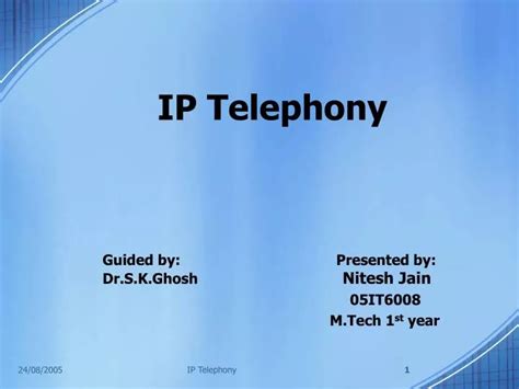 PPT IP Telephony PowerPoint Presentation Free Download ID 544834