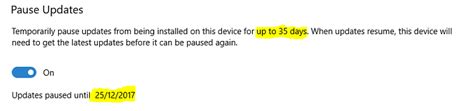 Pause Updates Or Resume Updates For Windows Update In Windows Tutorials