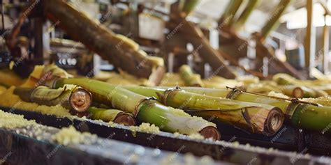 Procesamiento Eficiente De La Caña De Azúcar En Una Fábrica Industrial