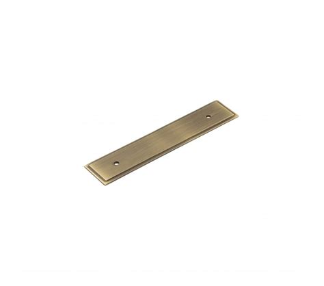 Hoxton Stepped Backplate To Suit Cabinet Handles Antique Brass