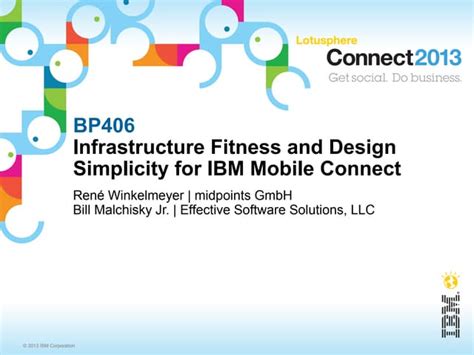 Infrastructure Fitness And Design Simplicity For Ibm Mobile Connect Pdf