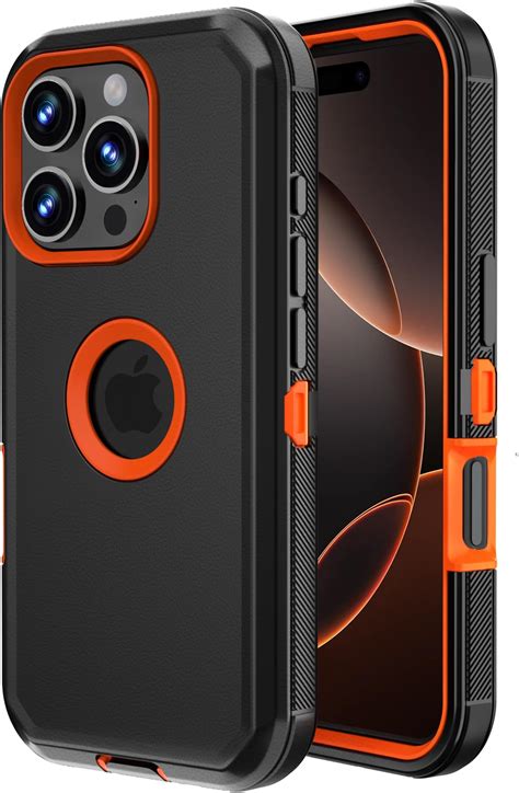Jiunai For Iphone 16 Pro Max Case Heavy Duty Strong