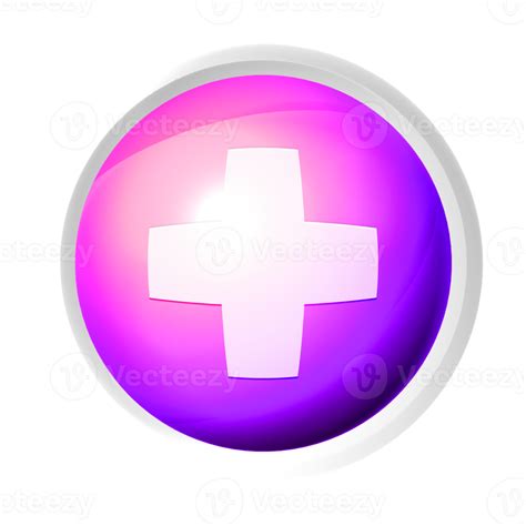 Plus Or Medical Symbol Colorful Game Button 20967736 Png