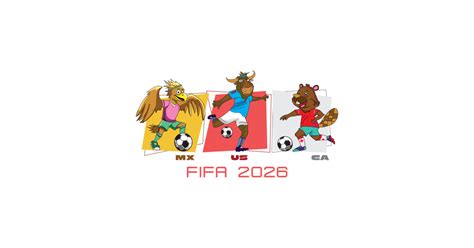Fifa World Cup 26 Mascots A World Cup 2026 T Shirt Teepublic