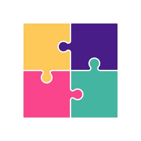 Jigsaw Puzzle Pieces 23269741 Vector Art At Vecteezy