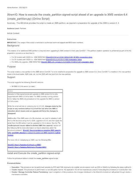 Partiion Script Instructions Pdf