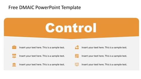 Control Slide For Dmaic Ppt Template Slidemodel