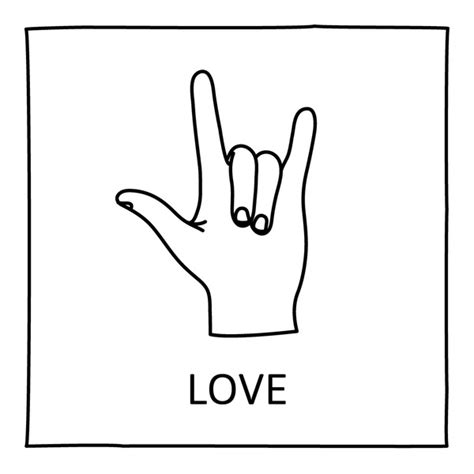 I Love You In Sign Language Clip Art