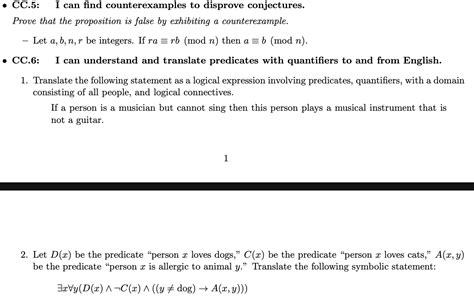 Solved CC I Can Find Counterexamples To Disprove Chegg