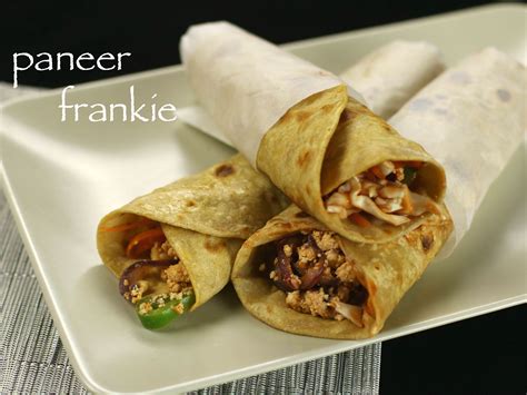Paneer Frankie Recipe Paneer Kathi Roll Recipe Paneer Wrap Recipe