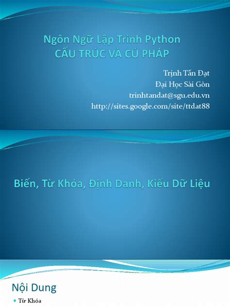 Python2cu Phap Trong Python Pdf