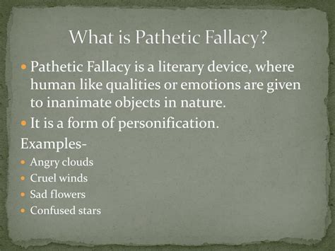 Ppt Pathetic Fallacy Powerpoint Presentation Free Download Id 2050532