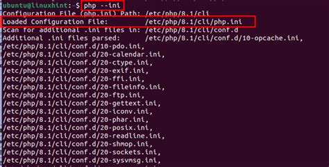 Ubuntu Find Php Ini