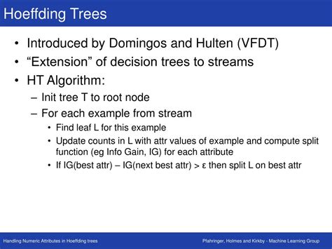 ppt handling numeric attributes in hoeffding trees powerpoint