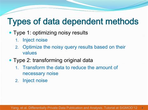 Ppt Data Dependent Query Processing Methods Enhancing Privacy