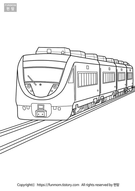 기차 색칠공부 프린트 도안자료 기차 기차 그림 어린이 색칠 공부