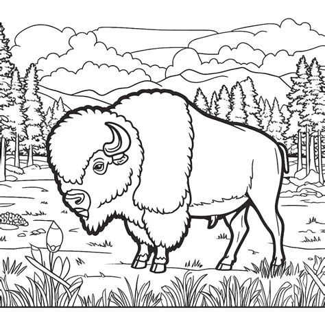 Coloriage Bison à Imprimer Sur Coloriageenfant Com
