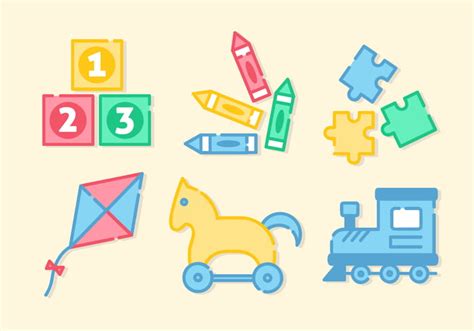 귀여운 유아 장난감 벡터 Svg Ai Uidownload