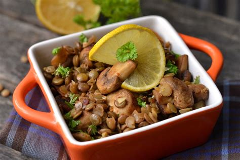 Чечевица с шампиньонами — vkusno.co