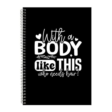 Body A4 Notebook Pad With Lines Funny Marriage Graphic Birthday Present