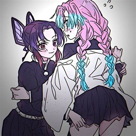 Michio Ayami Shinobu X Mitsuri Ship Mitsuri X Shinobu Kiss Shinobu
