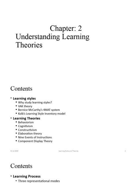 Chapter 2 3 1 Pdf Learning Styles Learning