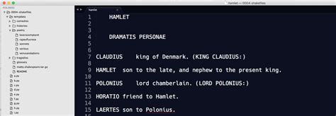 Reading And Printing The First 5 Lines Of Shakespeares Hamlet Computational Methods In The