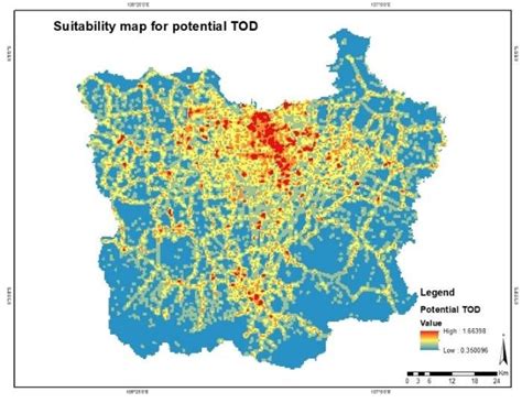 Suitability Map For Potential Tod Download Scientific Diagram