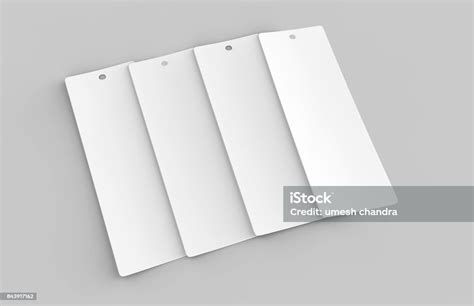 빈 태그 또는 레이블 및 책갈피 또는 Bookmarker 템플릿 디자인에 대 한 백색과 최대 모의 3d 렌더링 그림입니다 책갈피에 대한 스톡 사진 및 기타 이미지 Istock