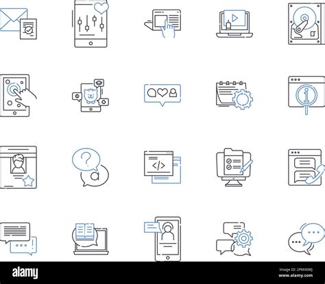 Devops Outline Icons Collection Automation Collaboration Agile Tools Cloud Ci Cd