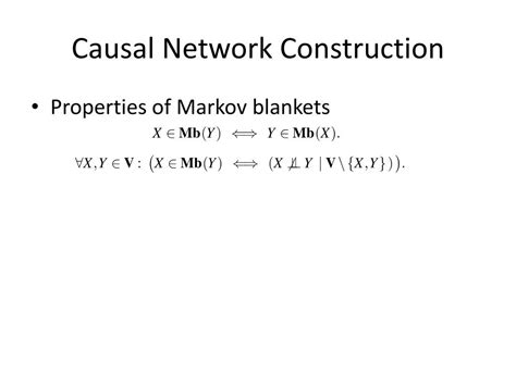 Ppt Using Markov Blankets For Causal Structure Learning Powerpoint
