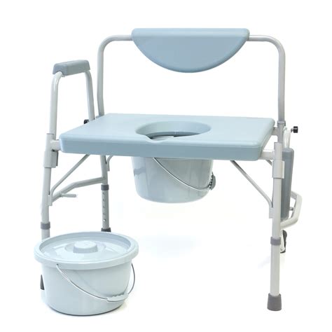 Airemed Bariatric Drop Arm Commode 3 In 1 Extra Wide Bedside Commode