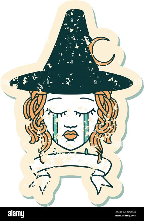 Crying Witch Stock Vector Images Alamy