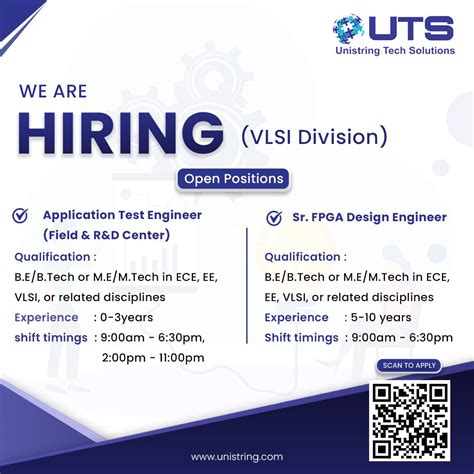 Vlsi Fpga Hiring Careers Engineeringjobs Unistringtechsolutions Vlsi Vlsijobs Fpga