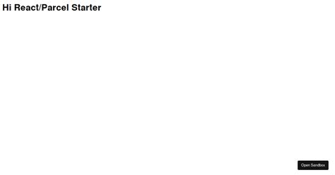 React Parcel Markdown Codesandbox