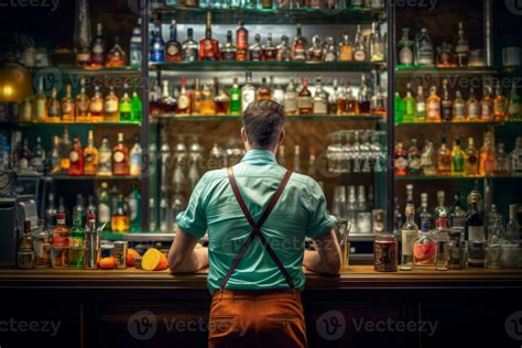 Bartender Bar Generate Ai 24130464 Stock Photo At Vecteezy