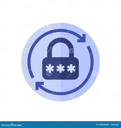 Password Reset Icon For Apps And Web Flat Vector Stock Illustration Illustration Of Access