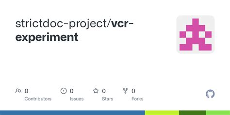 Github Strictdoc Projectvcr Experiment