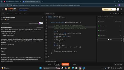 Dsa In Java Problem1 Fibonacci Series Using For Loop Jayesh Sardesai