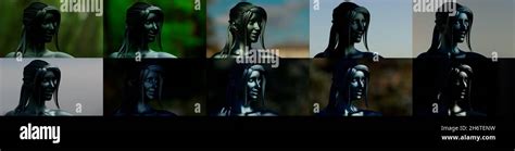 Iron Sculpture In 10 Various Lighting Set Examples For Artists