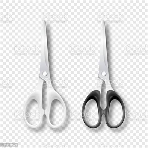 벡터 3d 현실적인 흰색과 검은 색 금속 폐쇄 편지지가 위 플라스틱 핸들 아이콘 설정 근접 촬영 절연 그래픽 모의에 대 한 고전적인가 위 디자인 서식 파일 평면도 3차원