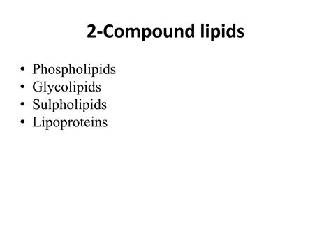 Lipids Chemistry Biochemistry Of Lipidpptx