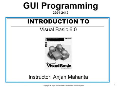 Toolbox And Its Properties In The Visual Basic Ppt