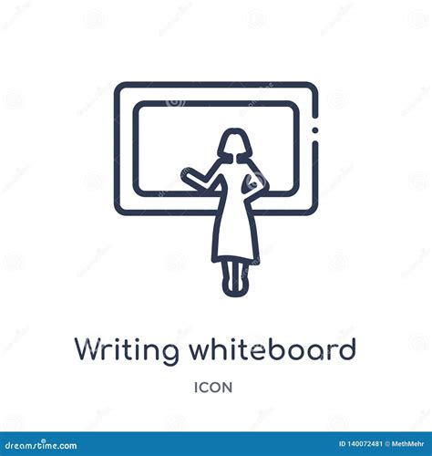 Linear Writing Letter Icon From Comunation Outline Collection Thin Line Writing Letter Vector