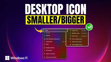 How To Make Your Windows Desktop Icons Smaller Or Bigger On PC YouTube