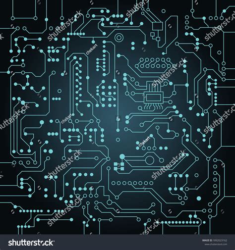 Circuit Board Background Vector Electronic Background Stock Vector Royalty Free 1892023162